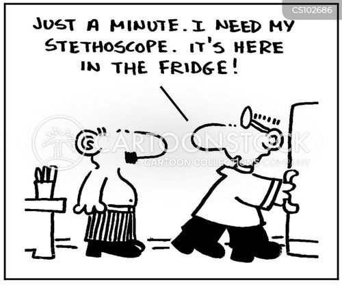 Stethoscope Sounds Cartoons and Comics - funny pictures from CartoonStock