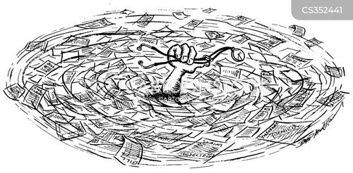 Drowning In Paperwork Cartoons and Comics - funny pictures from ...