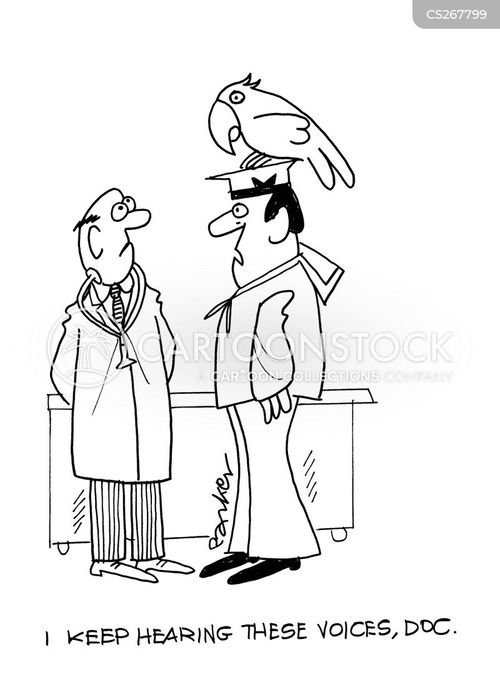Hearing Voices Cartoons and Comics - funny pictures from CartoonStock