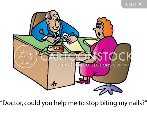 Bite One's Nails Cartoons and Comics - funny pictures from CartoonStock