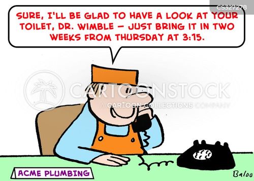 Blocked Toilet Cartoons and Comics - funny pictures from CartoonStock