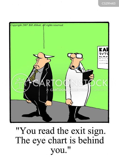Sight Chart Cartoons and Comics - funny pictures from CartoonStock
