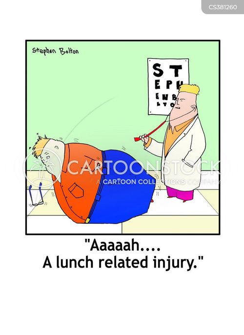 Food Injuries Cartoons and Comics - funny pictures from CartoonStock