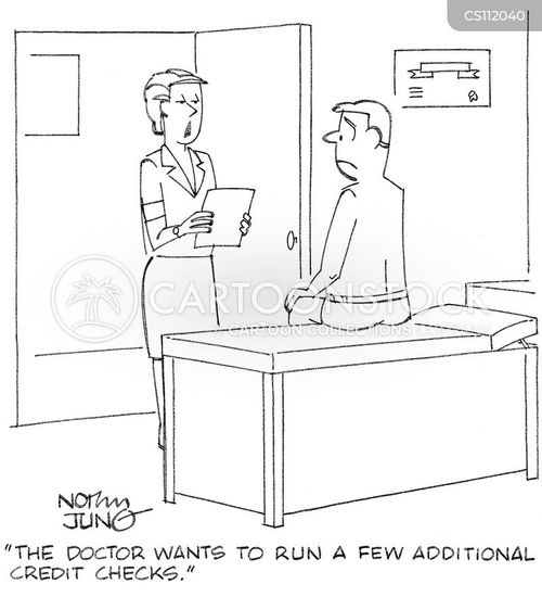 Credit Check Cartoons and Comics - funny pictures from CartoonStock