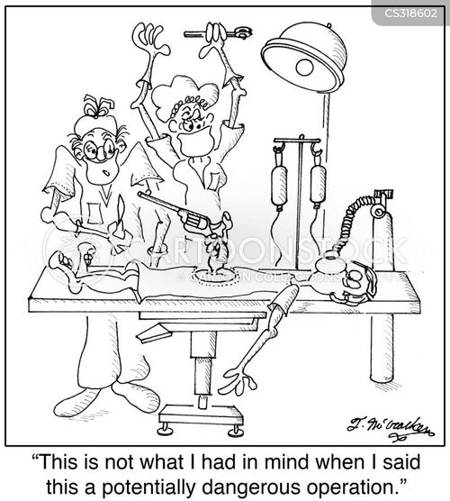 Surgical Risk Cartoons and Comics - funny pictures from CartoonStock