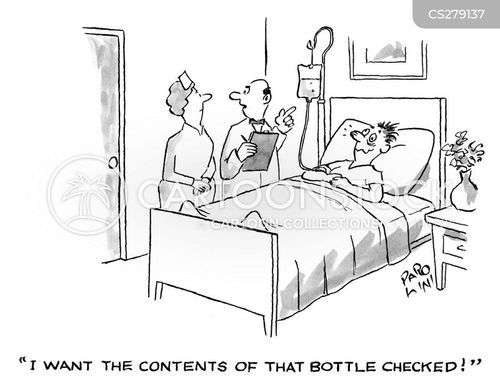 Man On Hospital Drip Cartoons and Comics - funny pictures from CartoonStock