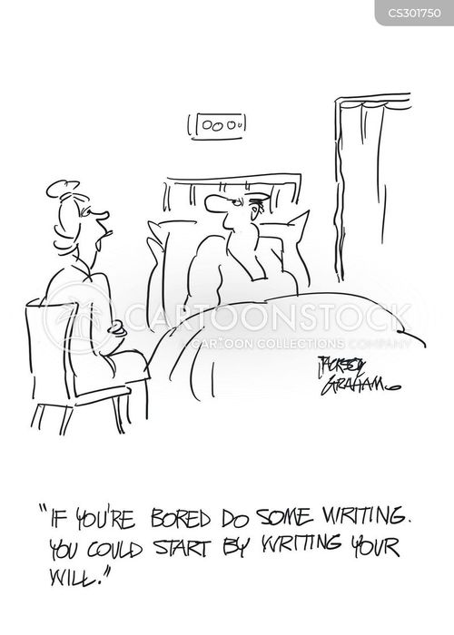 Writing Wills Cartoons and Comics - funny pictures from CartoonStock