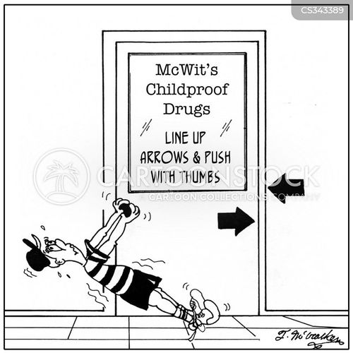 Childproof Cap Cartoons and Comics - funny pictures from CartoonStock