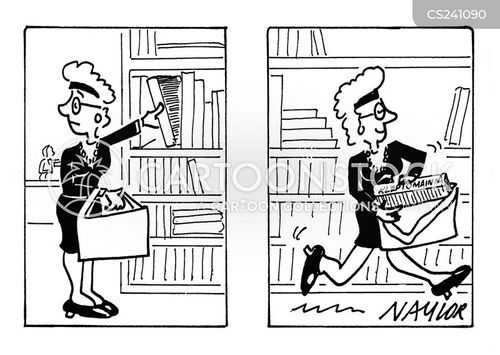 Kleptomaniac Cartoons and Comics - funny pictures from CartoonStock