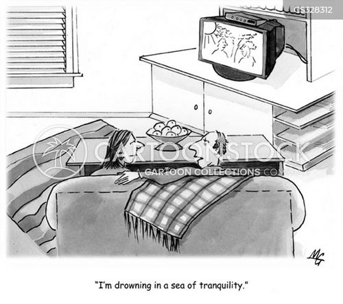 Sea Of Tranquility Cartoons and Comics - funny pictures from CartoonStock