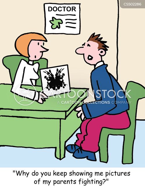 Rorschach Test Cartoons and Comics - funny pictures from CartoonStock