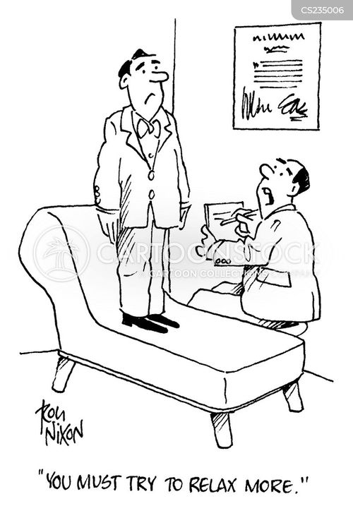 Can't Relax Cartoons and Comics - funny pictures from CartoonStock