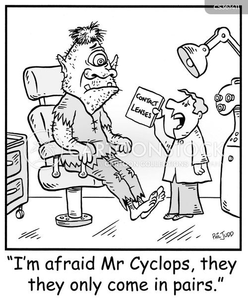 Cyclops Cartoons and Comics - funny pictures from CartoonStock