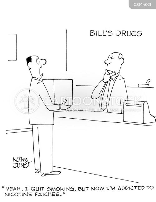 Nicotine Cravings Cartoons and Comics - funny pictures from CartoonStock