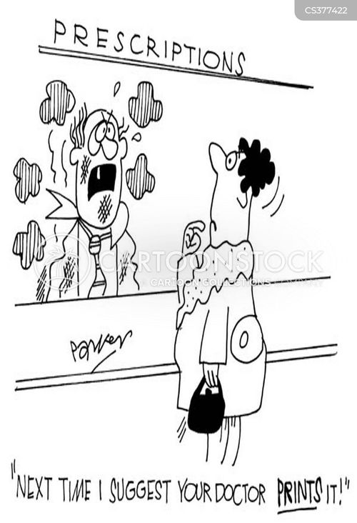 Prescription Label Cartoons and Comics - funny pictures from CartoonStock