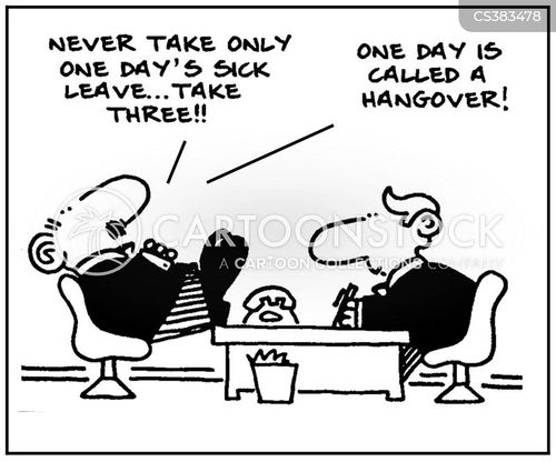Work Hangover Cartoons and Comics - funny pictures from CartoonStock