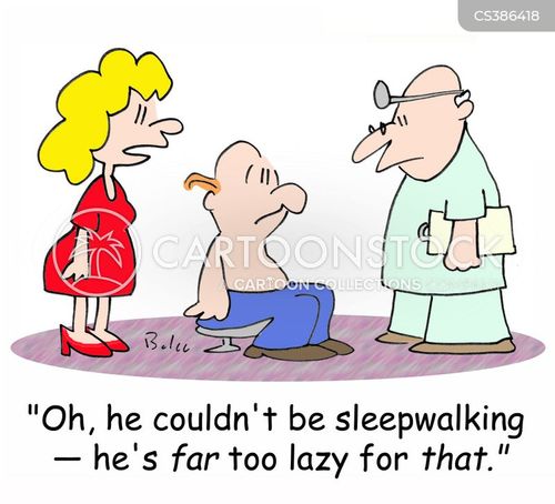 Sleepwalking Cartoons and Comics - funny pictures from CartoonStock