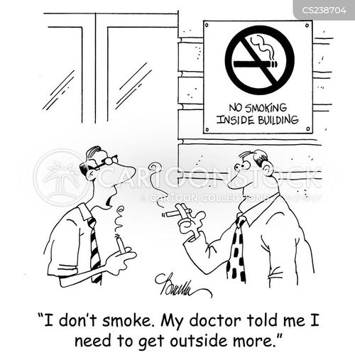 Smoking Break Cartoons and Comics - funny pictures from CartoonStock