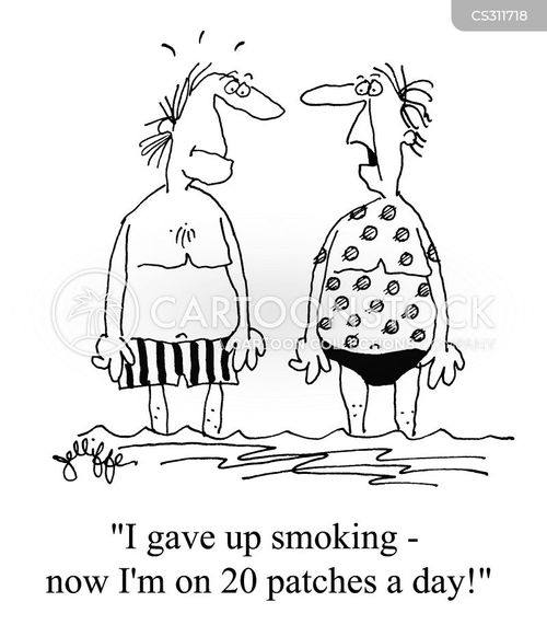 Nicotine Gum Cartoons and Comics - funny pictures from CartoonStock