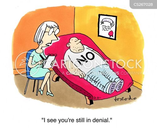 In Denial Cartoons and Comics - funny pictures from CartoonStock