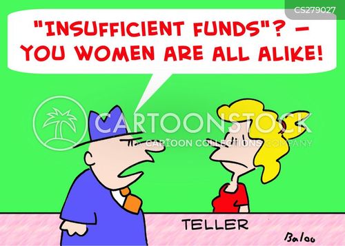 Insufficient Funds Cartoons and Comics - funny pictures from CartoonStock