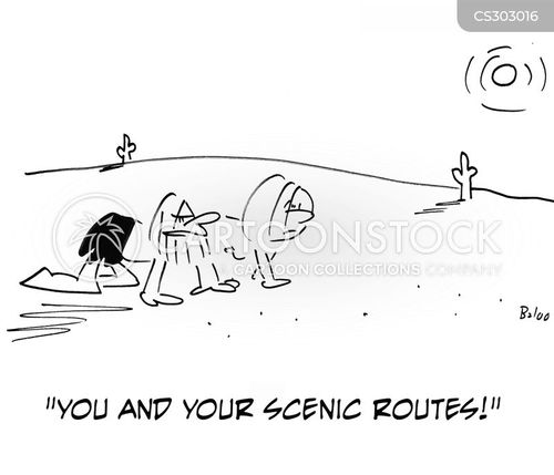 Scenic Route Cartoons and Comics - funny pictures from CartoonStock