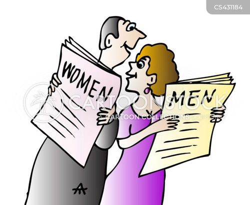 Gender Gaps Cartoons and Comics - funny pictures from CartoonStock
