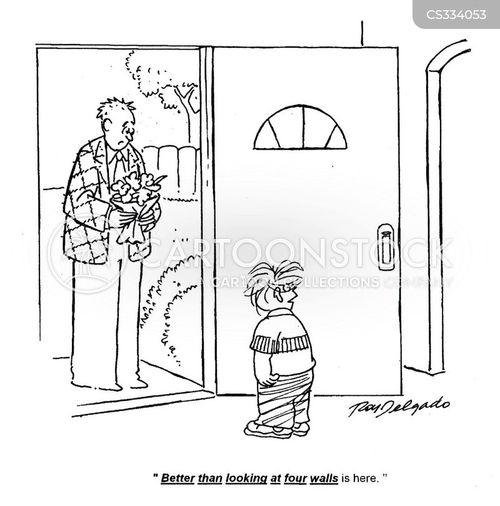 Four Walls Cartoons and Comics - funny pictures from CartoonStock