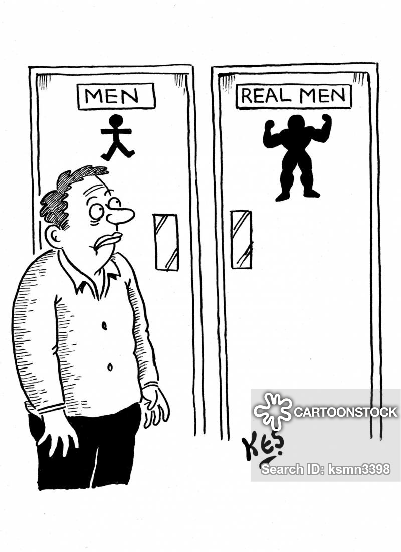 Real Men Cartoons and Comics - funny pictures from CartoonStock