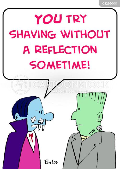 Shaving Mirror Cartoons and Comics - funny pictures from CartoonStock
