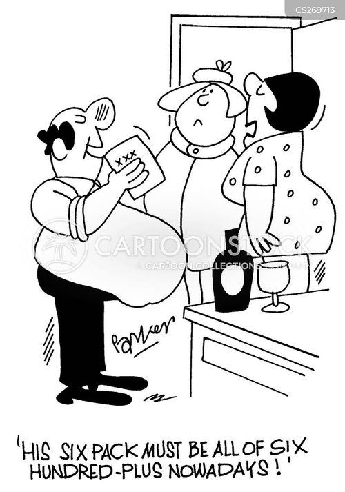 Six Pack Rings Cartoons and Comics - funny pictures from CartoonStock