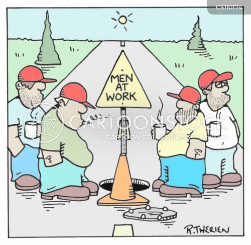 Work Men Cartoons and Comics - funny pictures from CartoonStock