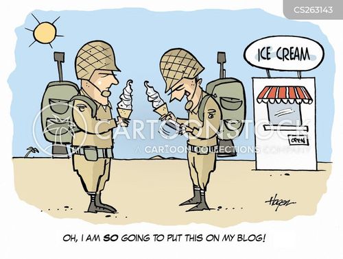 Ice Cream Wars Cartoons and Comics - funny pictures from CartoonStock