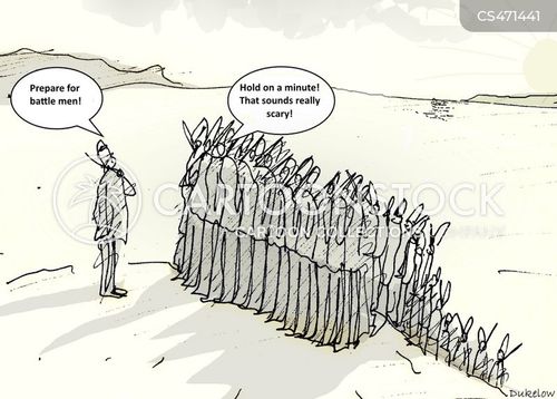 Retreating Cartoons and Comics - funny pictures from CartoonStock