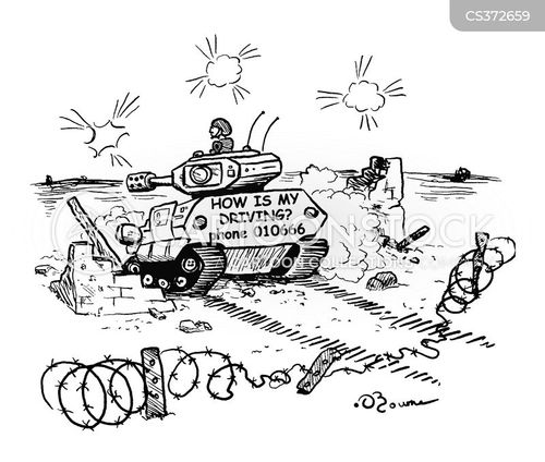 Military Tank Cartoons and Comics - funny pictures from CartoonStock