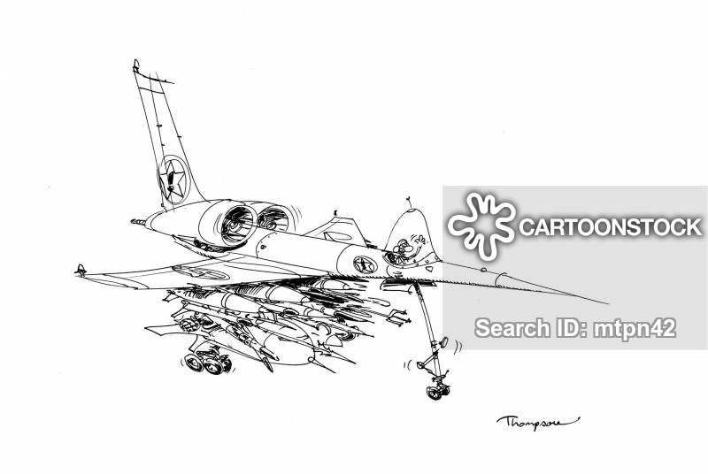 Military Aircraft Cartoons and Comics - funny pictures from CartoonStock