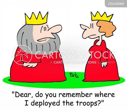 Deployed Troops Cartoons and Comics - funny pictures from CartoonStock