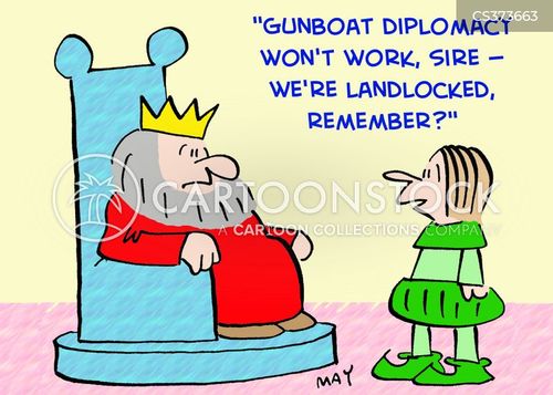 Gunboat Diplomacy Cartoons and Comics - funny pictures from CartoonStock