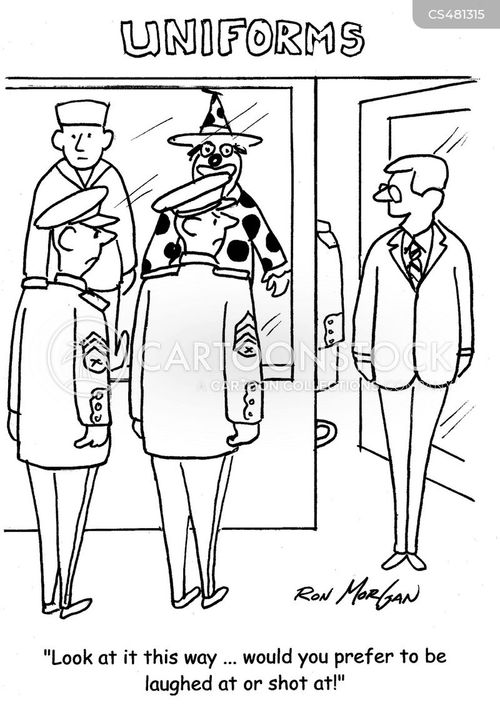Military Uniform Cartoons and Comics - funny pictures from CartoonStock