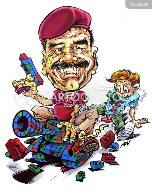 Saddam Hussein Cartoons and Comics - funny pictures from CartoonStock