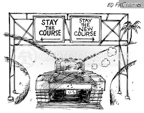 Stay The Course Cartoons and Comics - funny pictures from CartoonStock