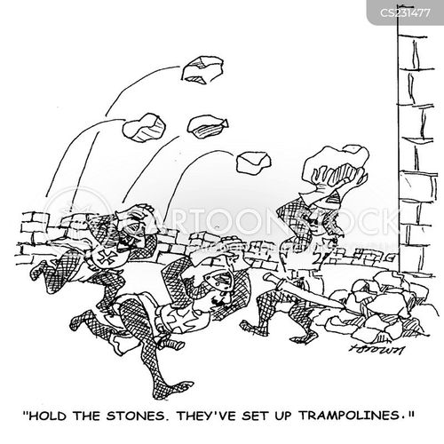 Siege Tower Cartoons and Comics - funny pictures from CartoonStock