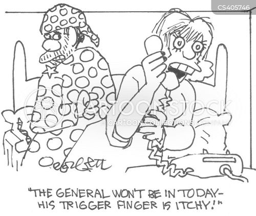 Trigger Finger Cartoons and Comics - funny pictures from CartoonStock