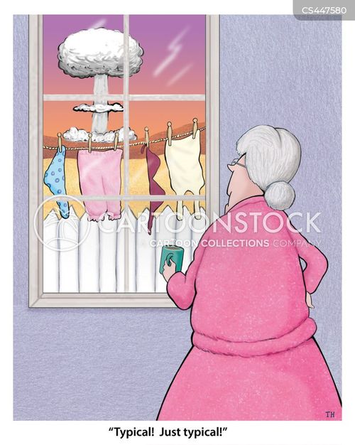 Mushroom Cloud Cartoons and Comics - funny pictures from CartoonStock