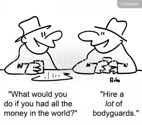 Bodyguard Cartoons and Comics - funny pictures from CartoonStock
