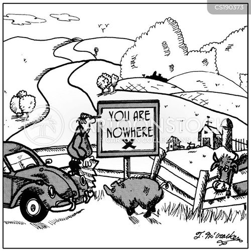 Middle Of Nowhere Cartoons and Comics - funny pictures from CartoonStock