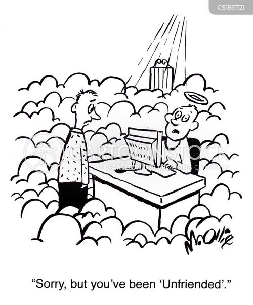 Unfriended Cartoons and Comics - funny pictures from CartoonStock