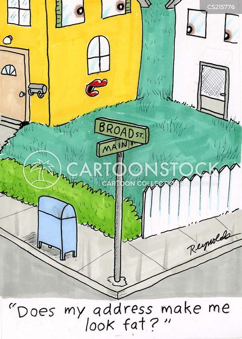 Street Names Cartoons and Comics - funny pictures from CartoonStock