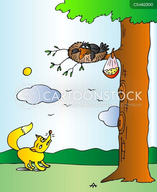 The Fox And The Crow Cartoons and Comics - funny pictures from CartoonStock