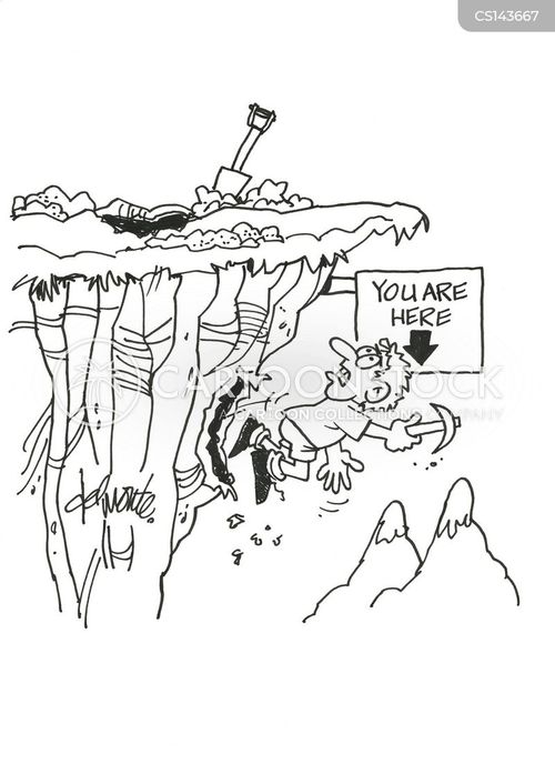 Digging A Hole Cartoons and Comics - funny pictures from CartoonStock